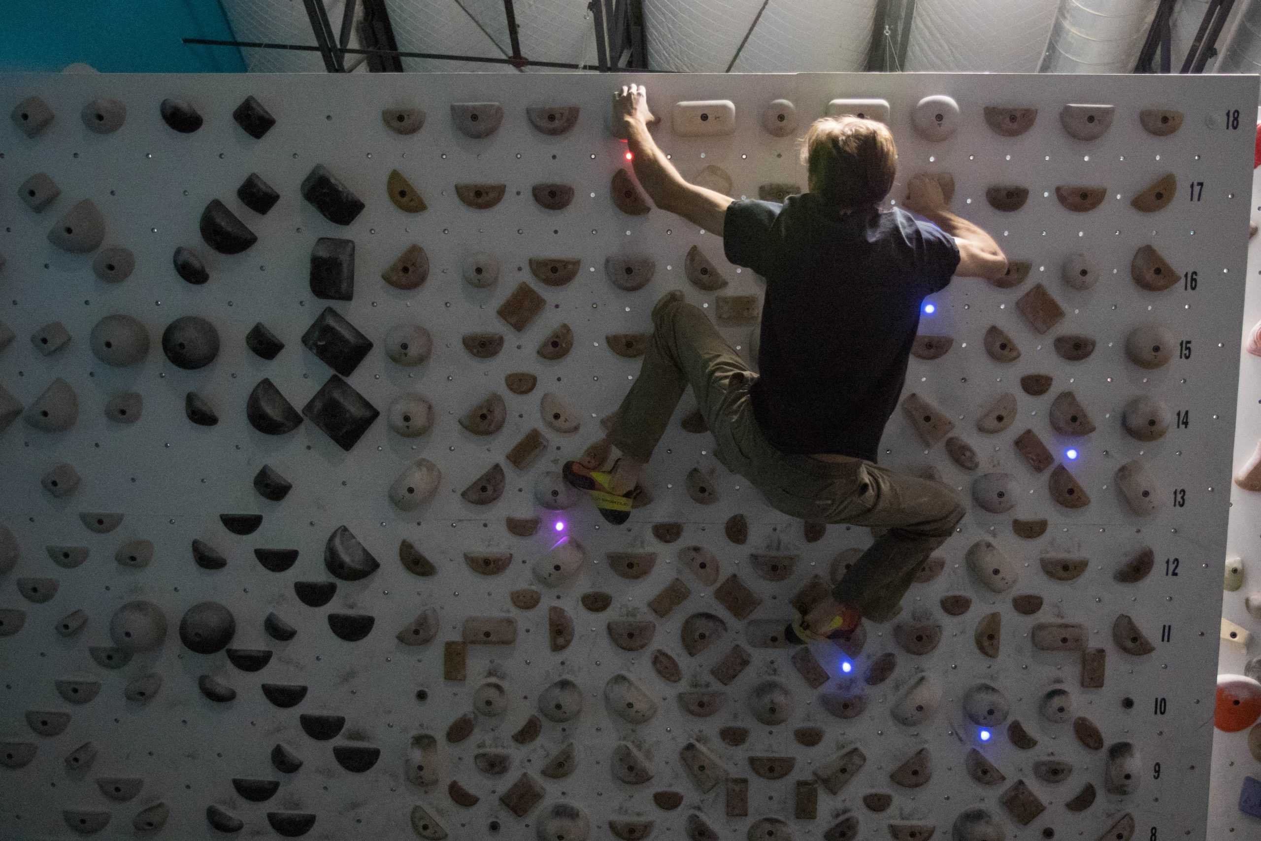 New interactive climbing wall at Ascent Studios is the first of its ...